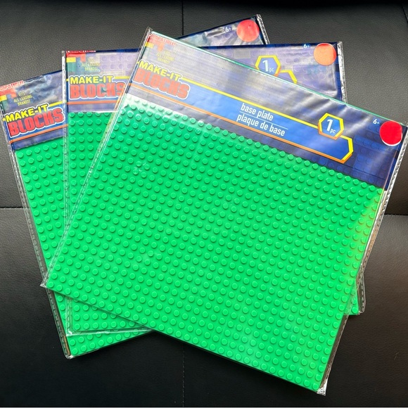 make it blocks | Toys | Lego Compatible Makeit Blocks Green Base Plates ...